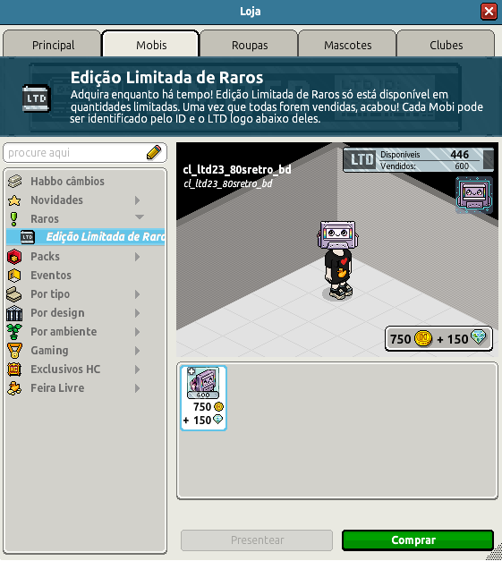 LightHabbo - Adquira o Raro Look Nostalgia Anos 80 LTD